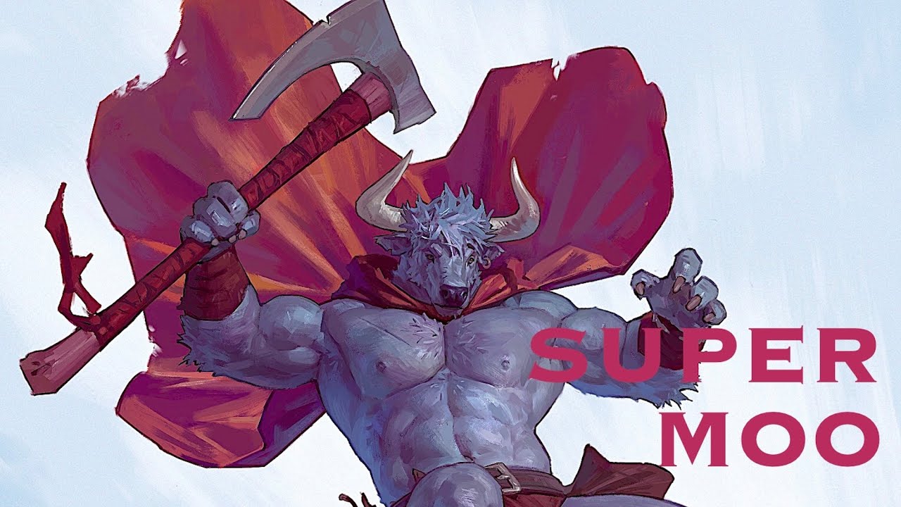 SuperMoo (Speed Drawing) - YouTube