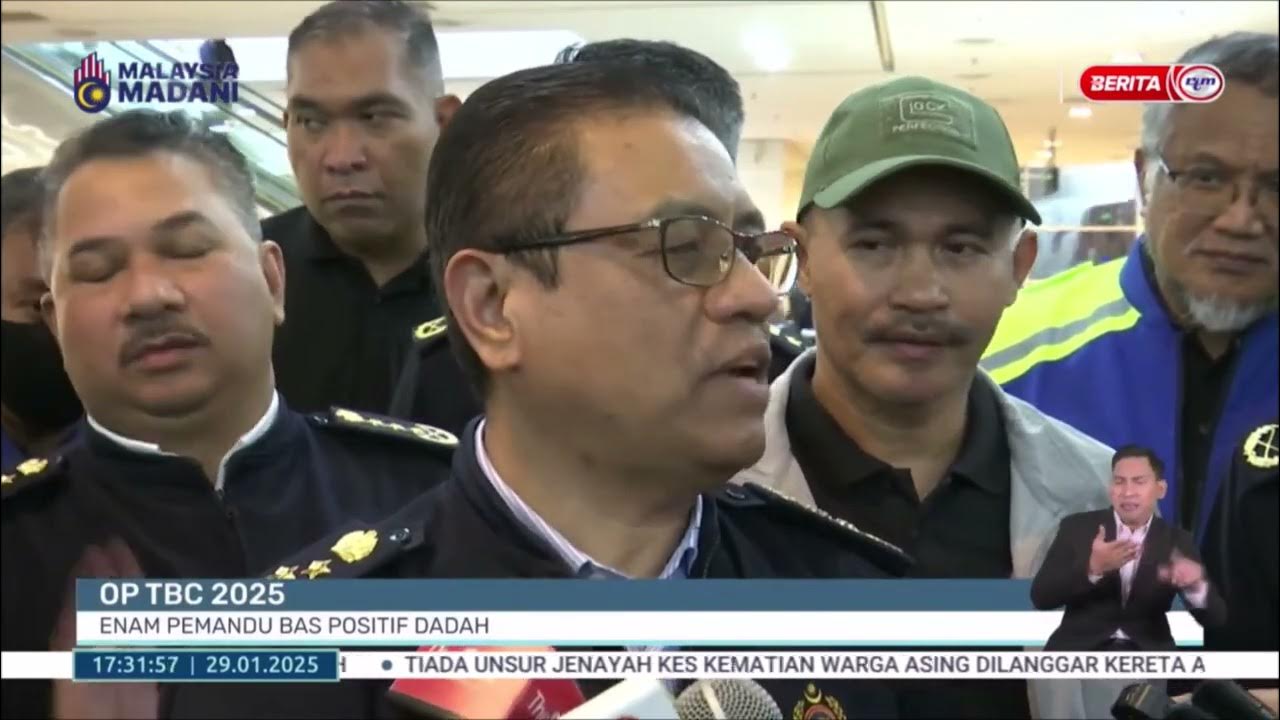 29 JAN 2025 BERITA WILAYAH - OP TBC 2025: ENAM PEMANDU BAS POSITIF DADAH - YouTube