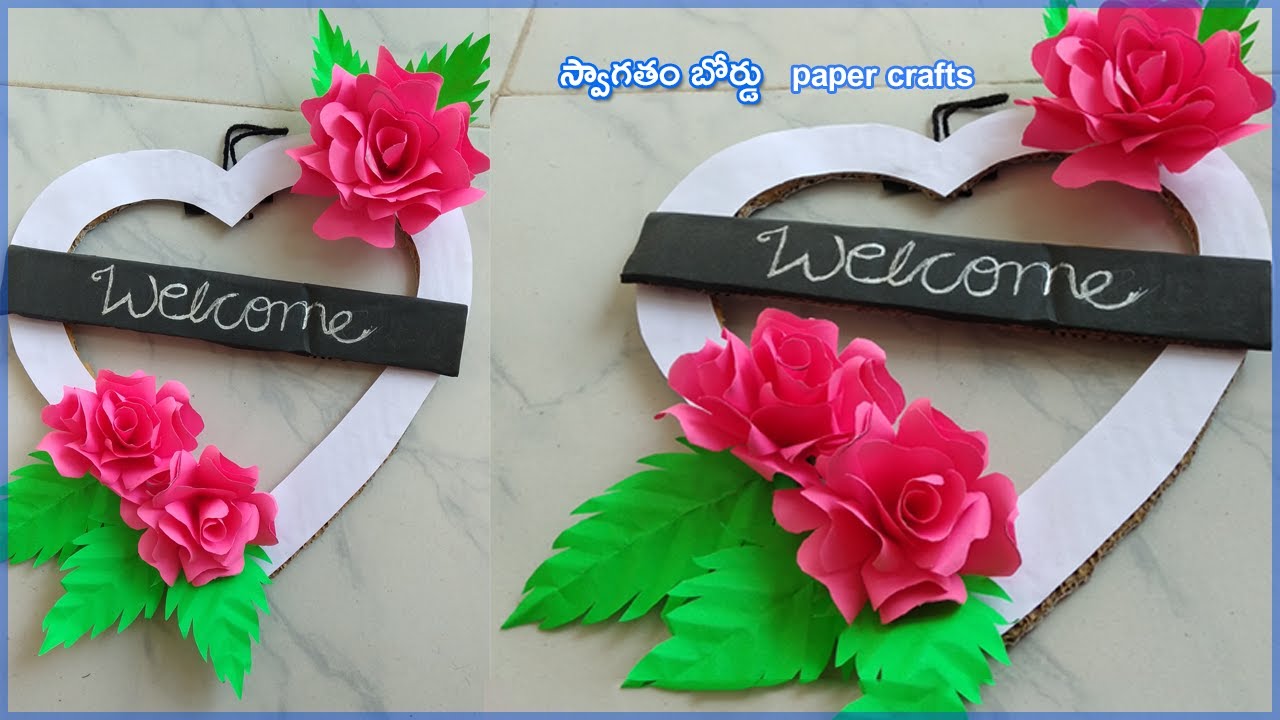 Welcome Board Ideas For Home | Welcome Board Craft | Welcome Board ...