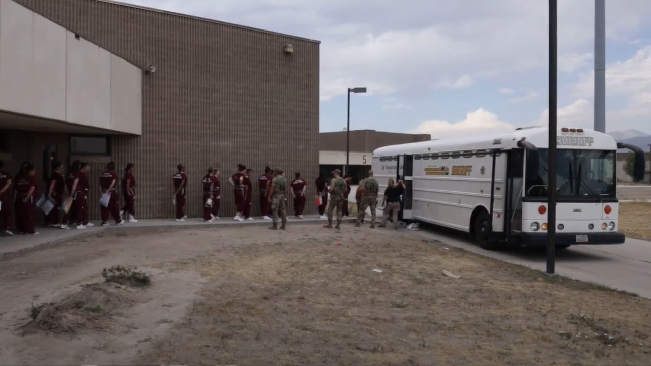 Inmates moved to new Utah State Prison - YouTube
