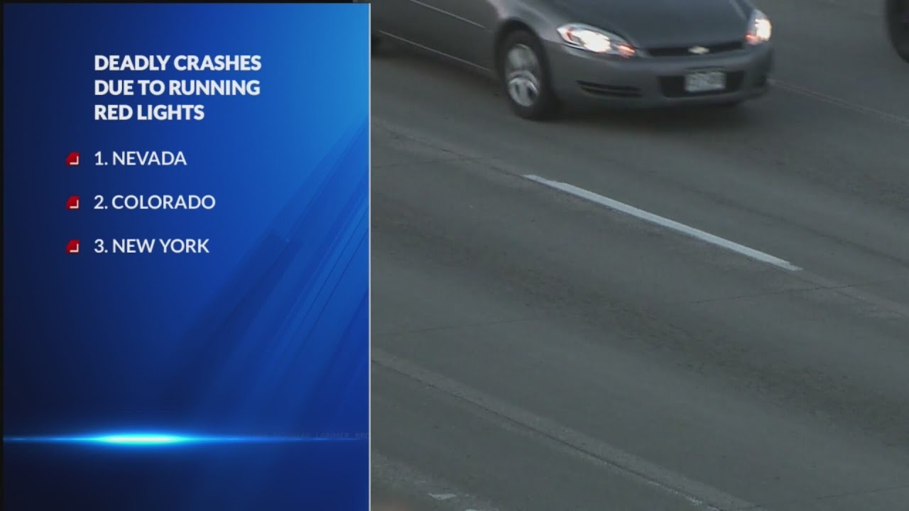 Colorado is second for crashes from running red lights - YouTube