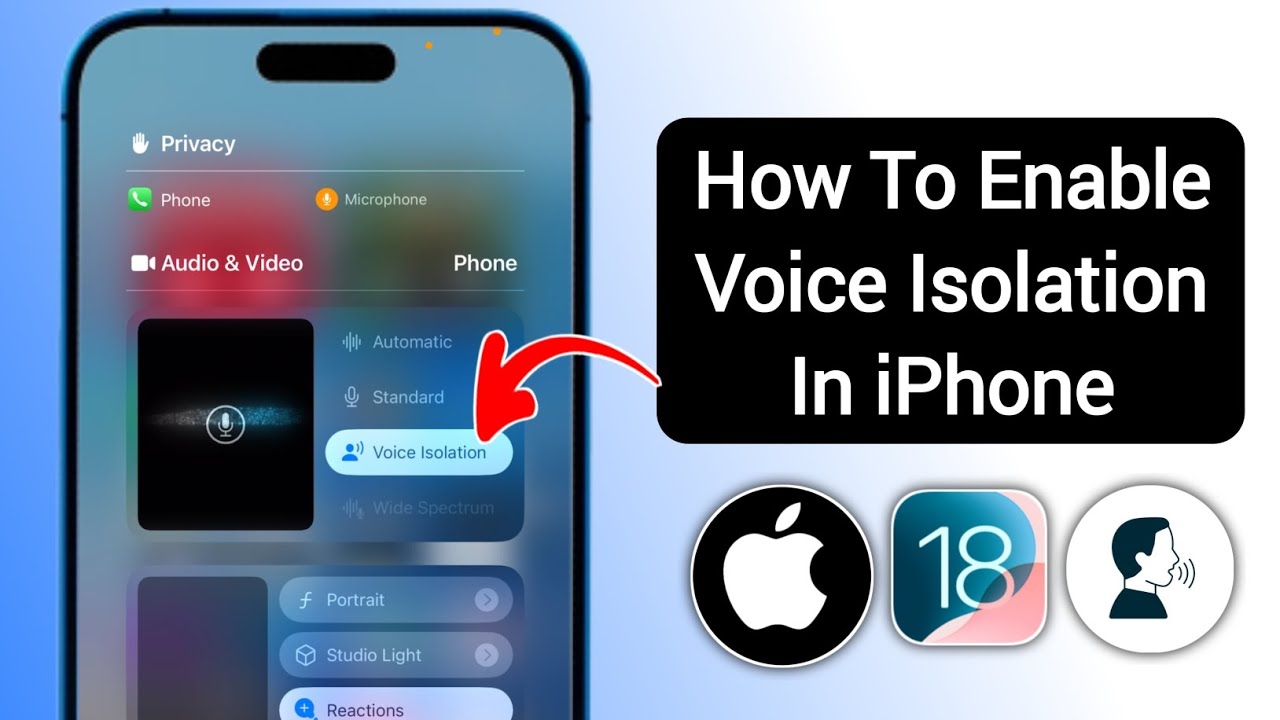 How To Enable Voice Isolation In iPhone (iOS 18) - YouTube