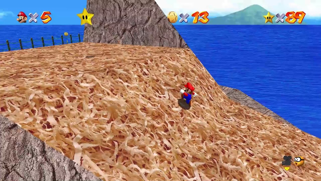 Super Mario 64 - Scale the Mountain - 90 of 120 - YouTube