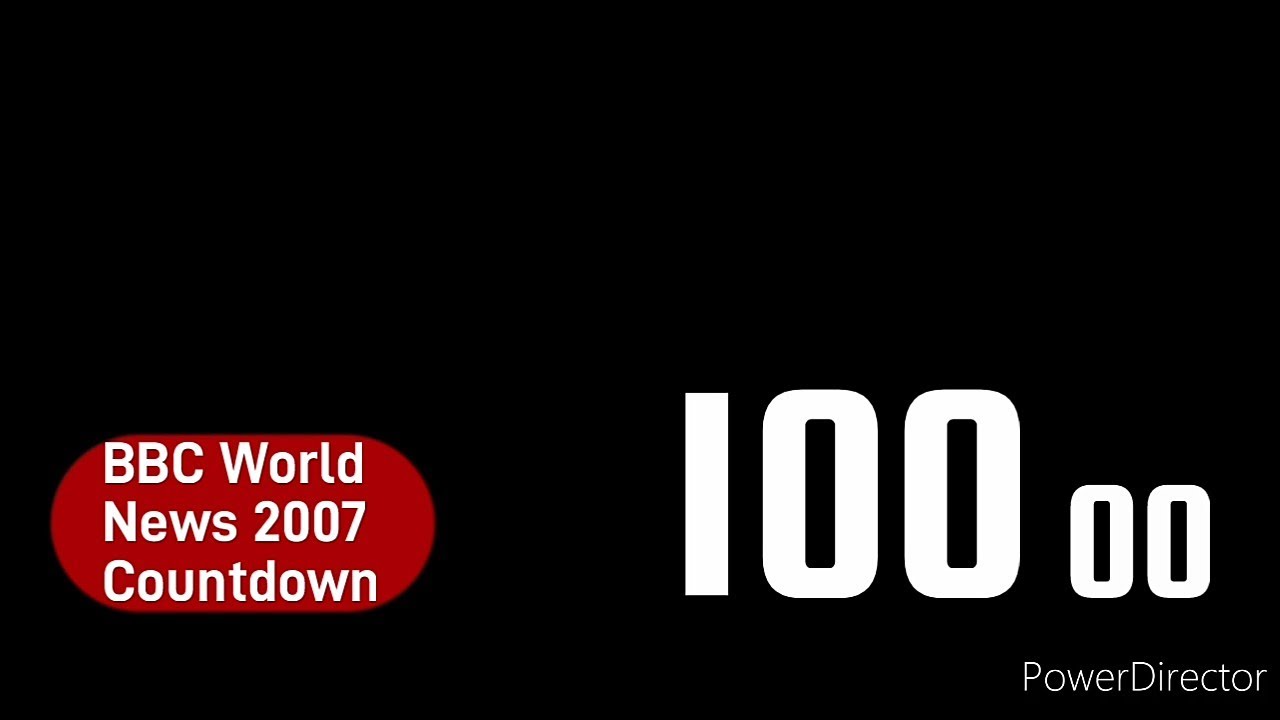 JCTG 100 Seconds Countdown BBC World News 2007 Countdown (Black Screen ...