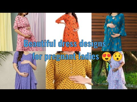 Pregnancy comfortable Long frock designs 2024 - new casual dress ...