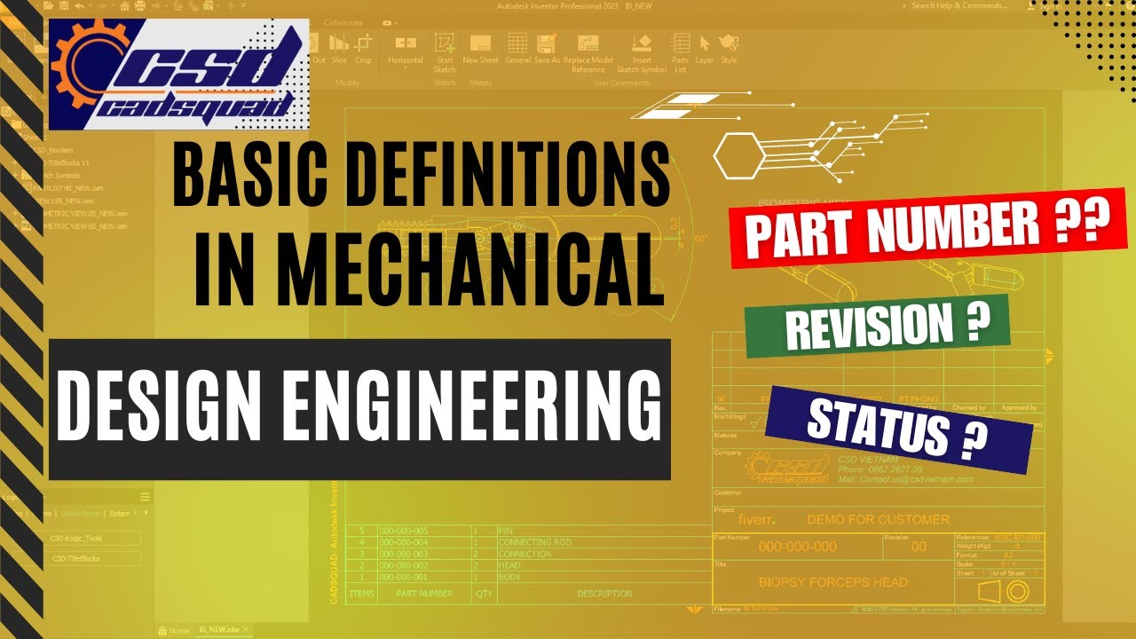 INVENTOR PROFESSIONAL | 1. Các khái niệm cơ bản trong Mechanical Design ...