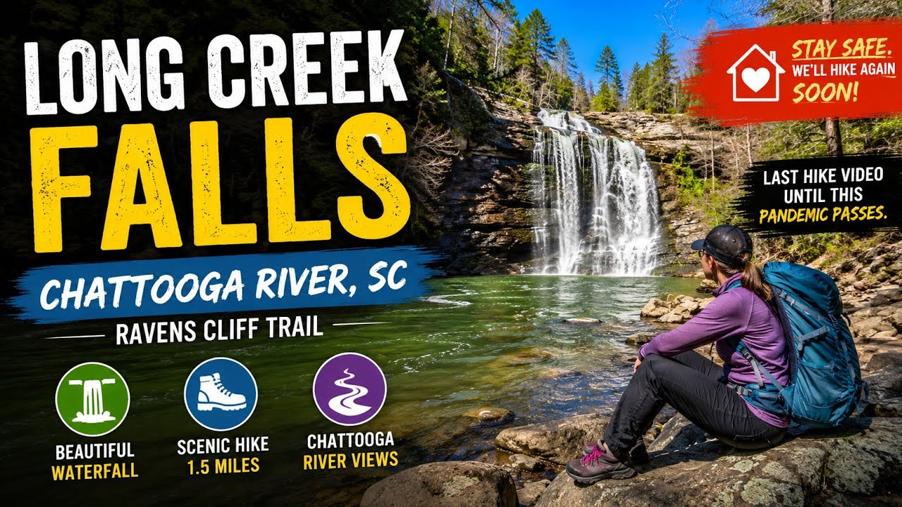 Long Creek Falls - A Beautiful Waterfall in South Carolina! - YouTube
