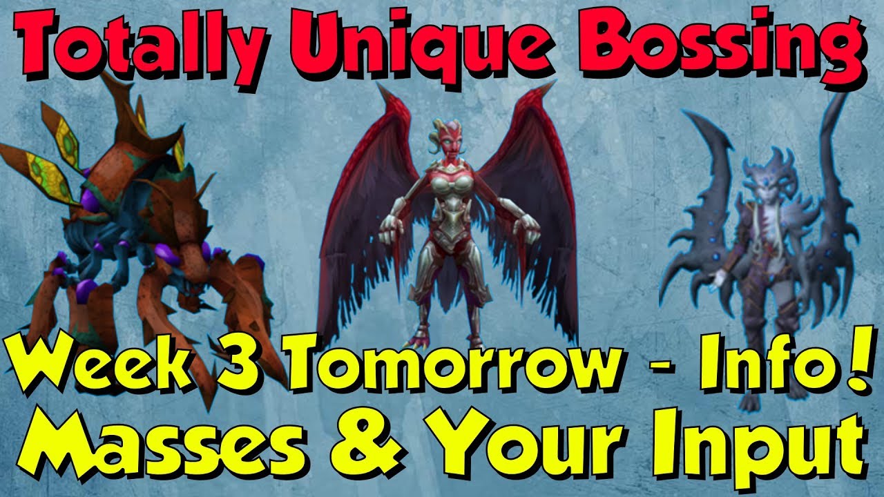 Bossing Week #3 - Masses & Info! [Runescape 3] Taking your suggestions ...