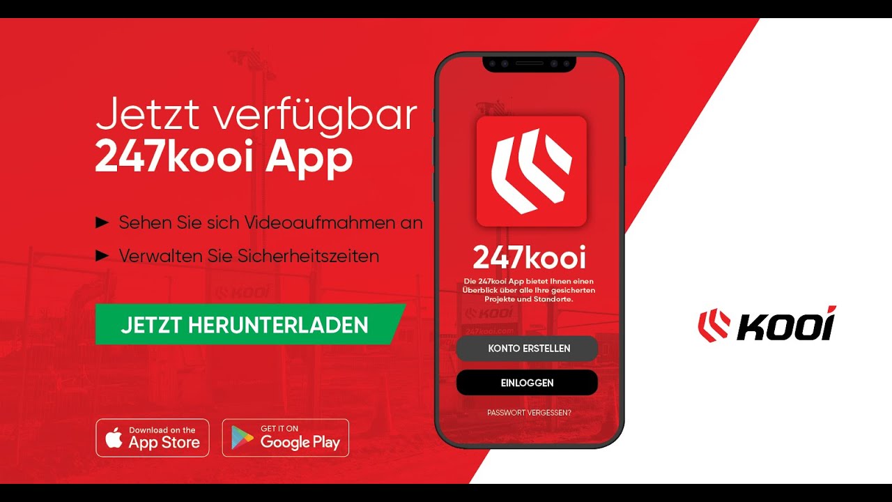 24/7 Übersicht aller projektstandorte mit der Kooi App - YouTube