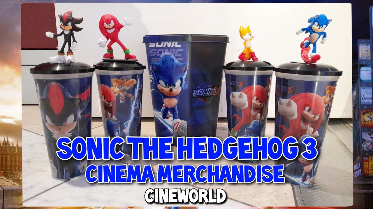 Sonic The Hedgehog Popcorn Bucket & Cinema Cup from Cineworld. - YouTube