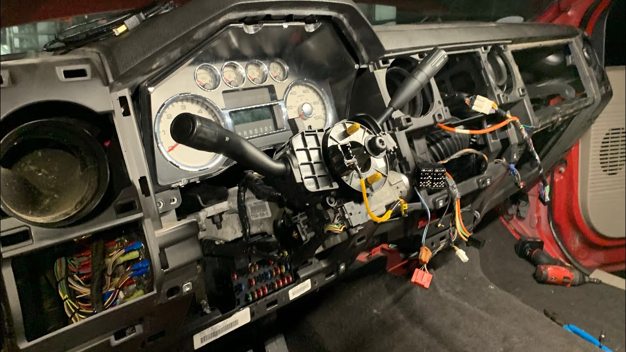 “Big Red” The 99 F450 Pt 9 - First Start up on 08-10 Dash Swap ...