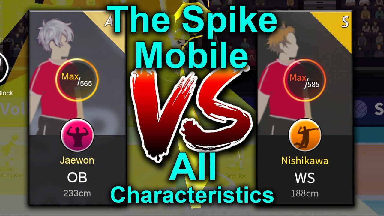 The Spike Mobile. Jaewon vs Nishikawa. All characteristics. Best ...