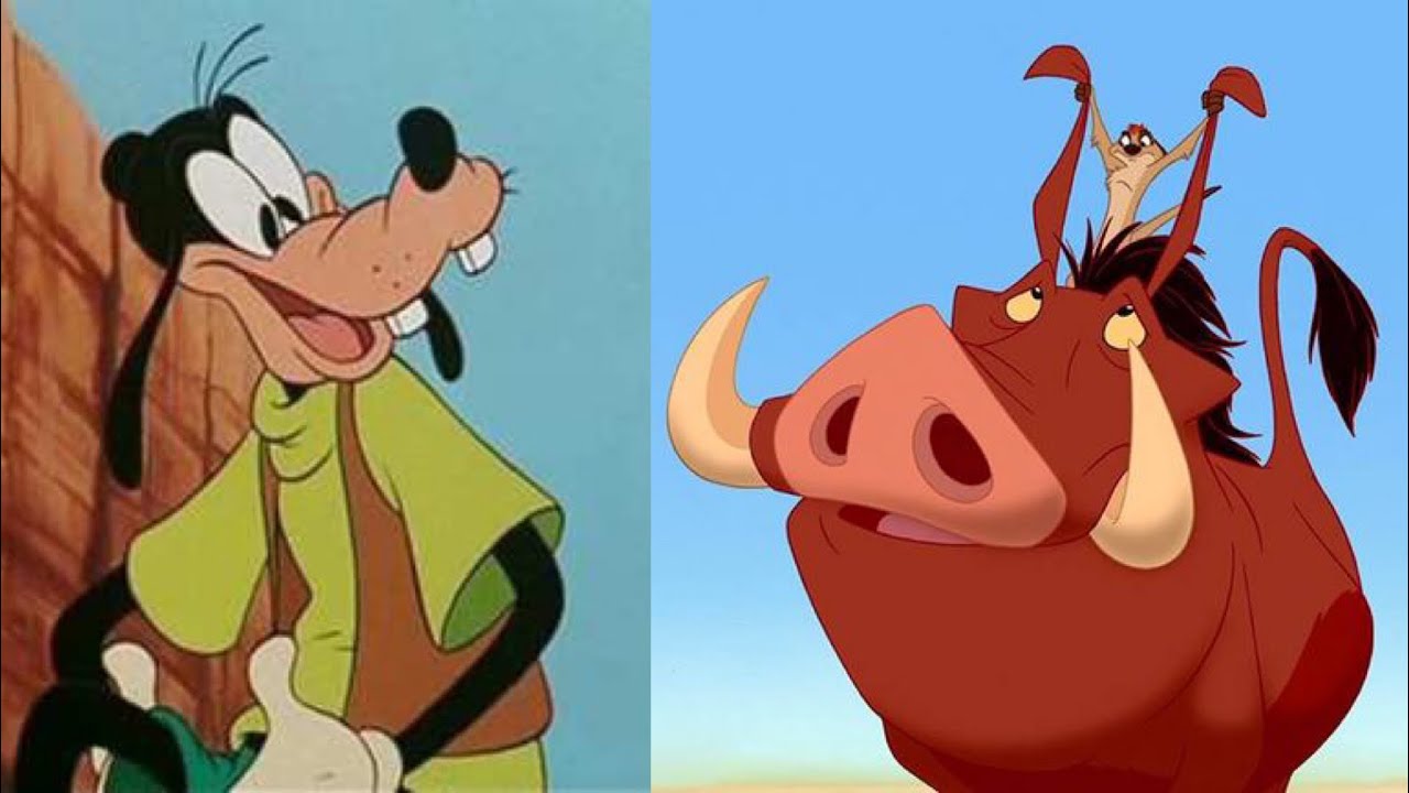 Goofy Meets Timon and Pumbaa (Requested By @Noemirivera8129) - YouTube