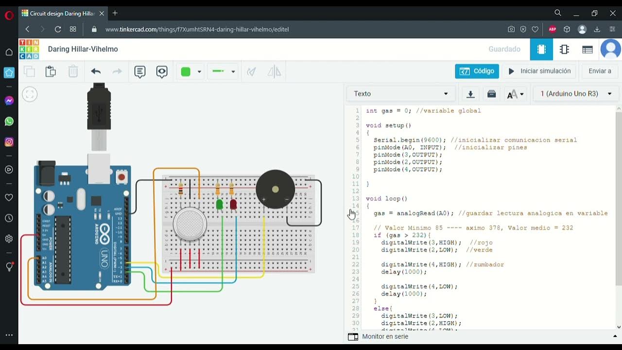 Practica- Simulando un Alcoholímetro con Arduino - YouTube