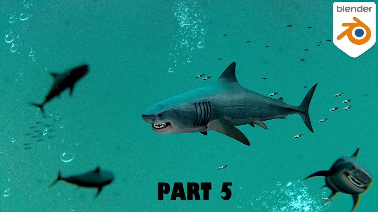Modeling the Shark tail and fins/ Shark modeling in Blender (Part 5 ...