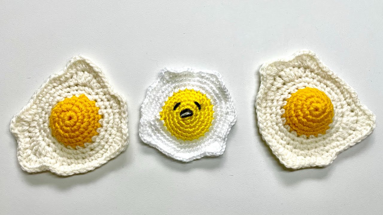 Crochet Sunny Side Up POP Fidget Toy - YouTube