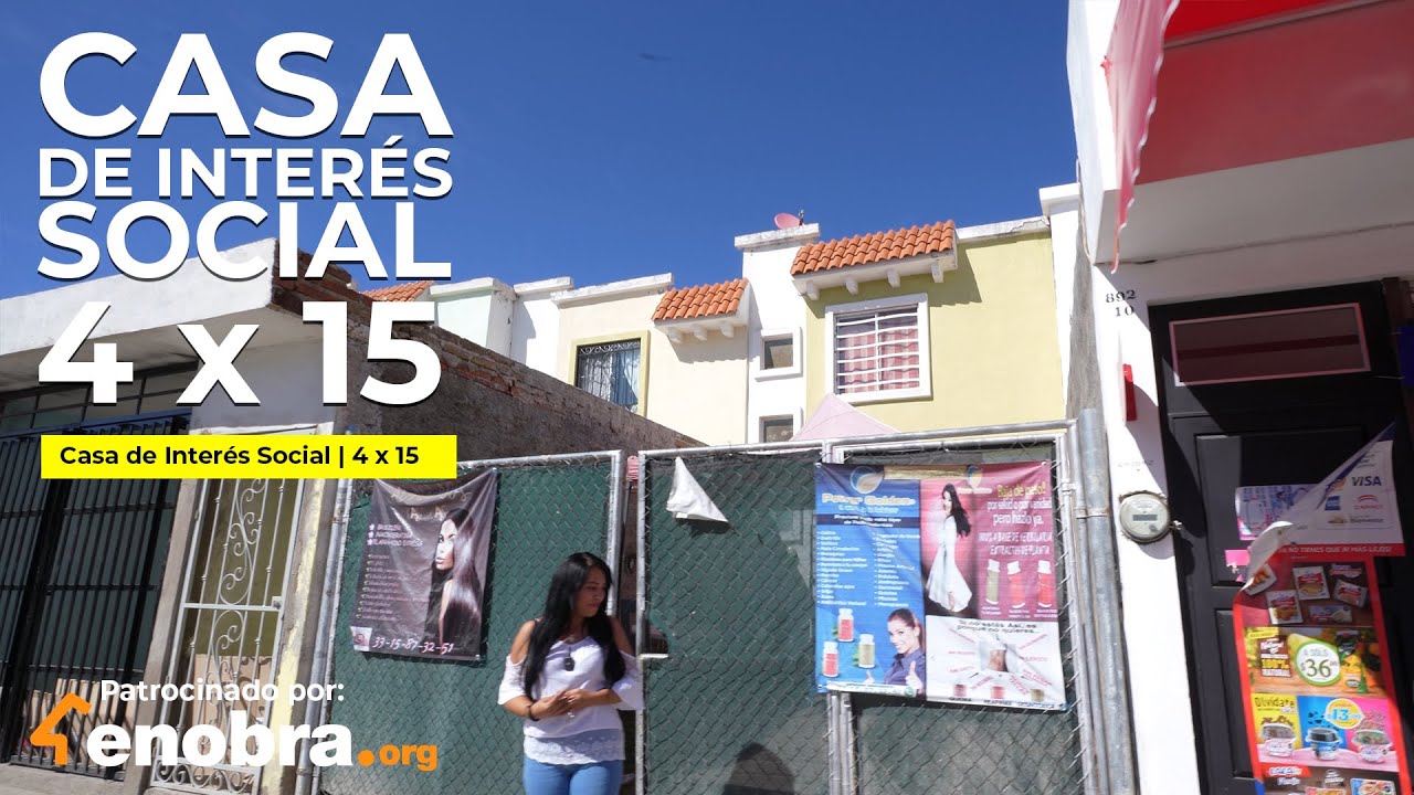CASA DE INTERÉS SOCIAL en 4 X 15 | ¿Cómo es el INTERIOR de ESTA ...