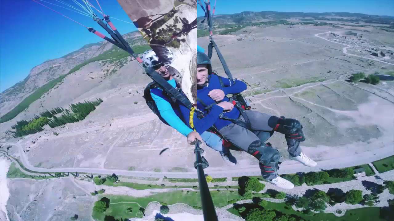 Paragliding Turkey Pamukkale - YouTube