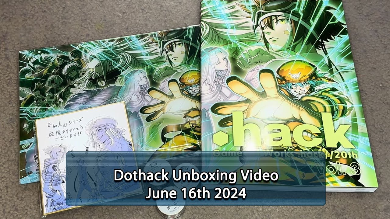 Unboxing .hack Game Art Works .hack//20th Vol. 3 - YouTube