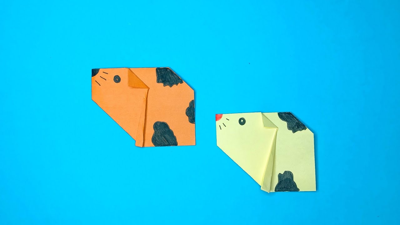 Origami Hamster Rat Paper -Easy Tutorial for Beginners I Simply&Easy ...