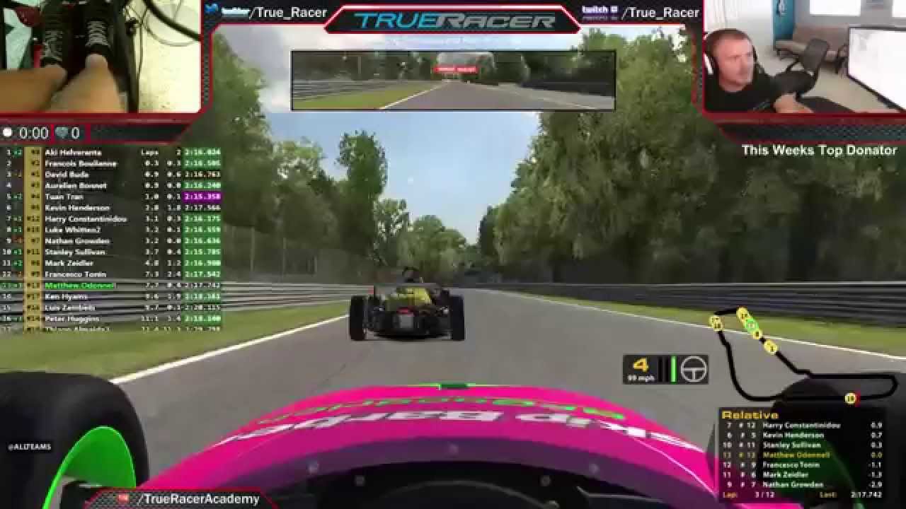 iRacing Gameplay at its Finest. Skip Barber Full Race at Monza - YouTube
