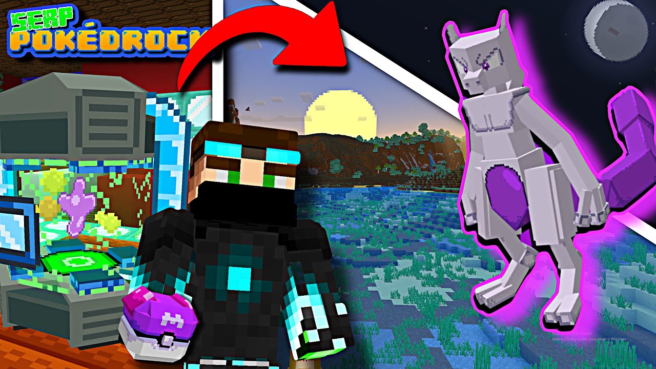 FINALMENTE ! CAPTUREI O MEWTWO NA POKEDROCK SERP | POKE NOVA ERA #12 ...