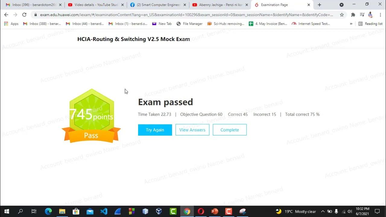 HCIA Routing & Switching V2.5 Mock Exam Correct Answers Only - YouTube