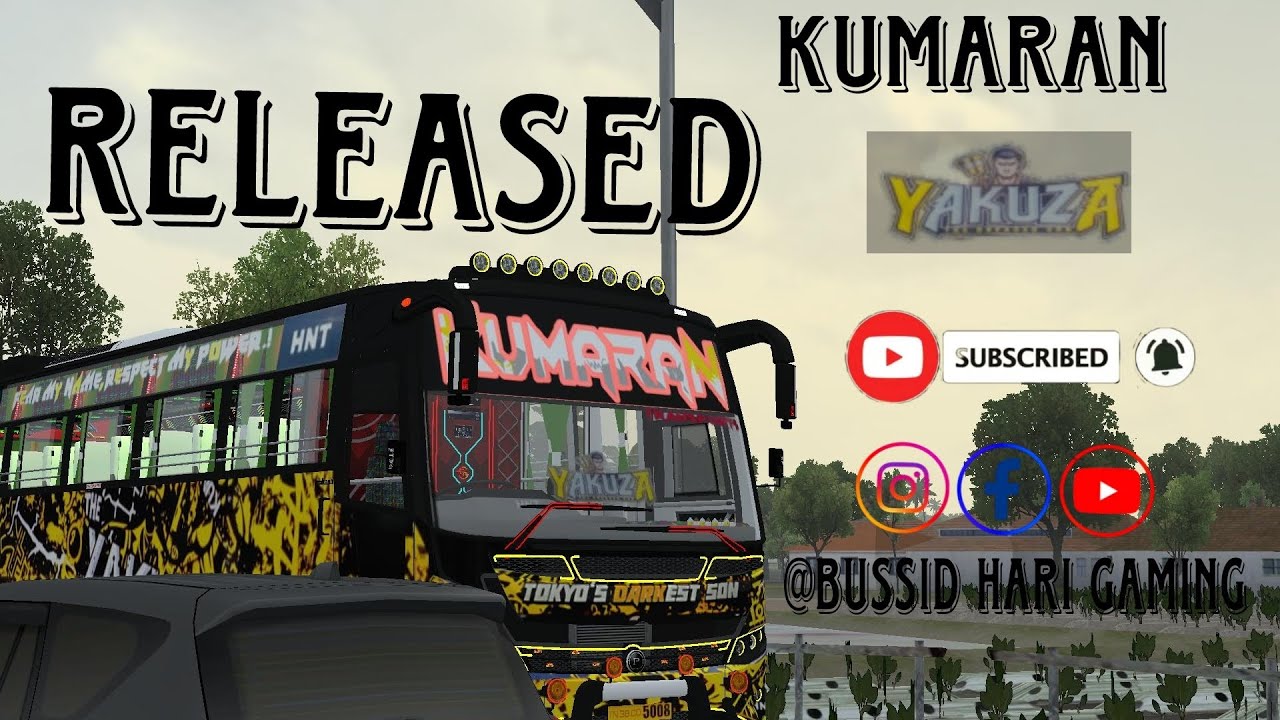 KUMARAN YAKUZA BUS LIVERY RELEASED DOWNLOAD NOW 👇/DOWNLOAD LINK 👇 - YouTube