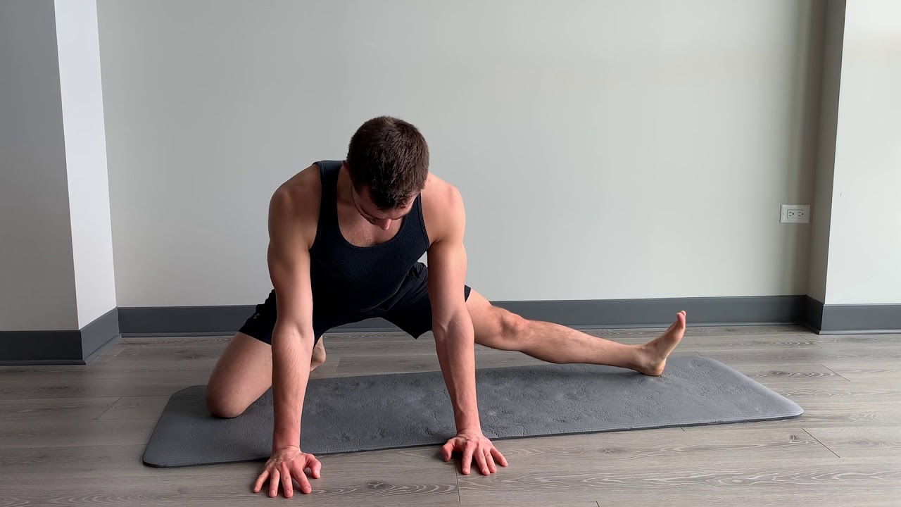 Active Adductor to Hamstring Stretch - YouTube