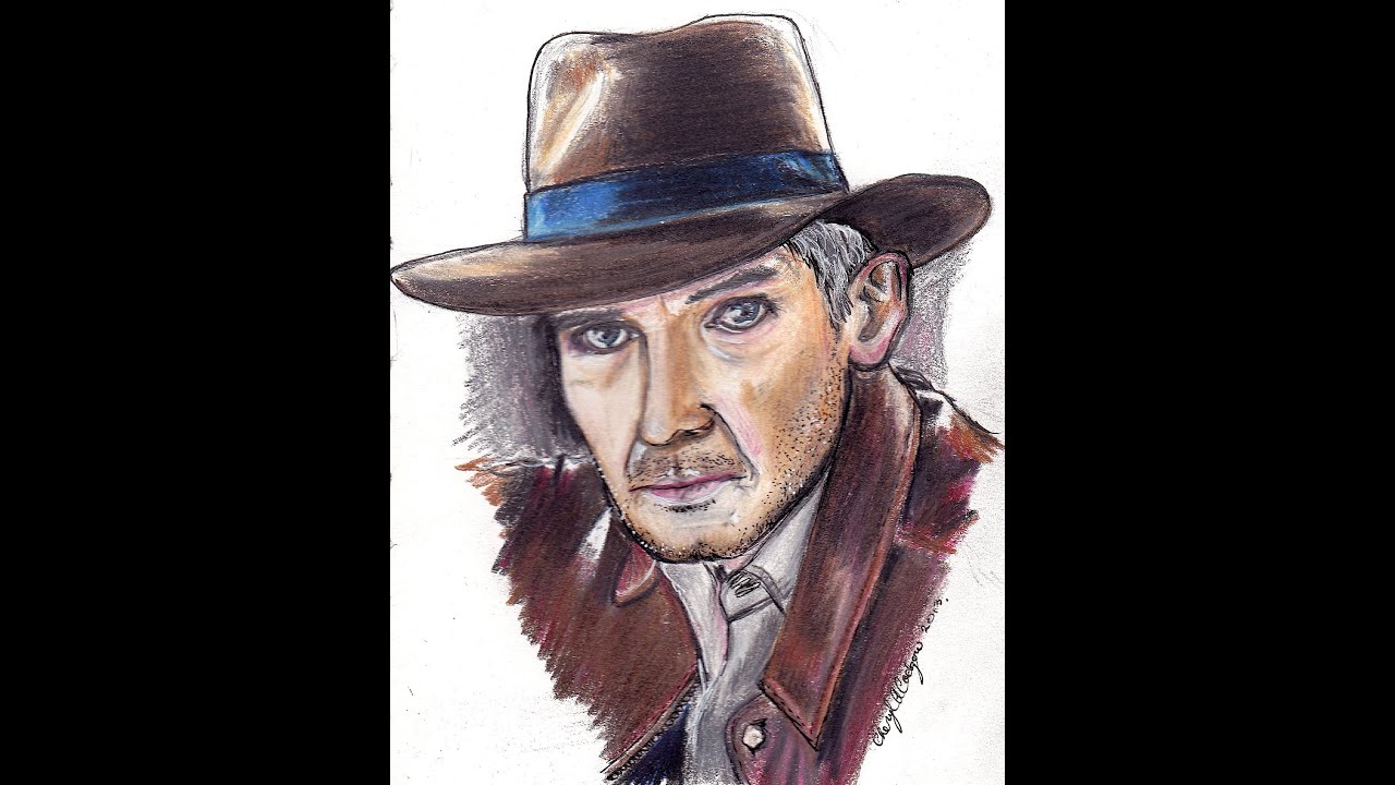 Indiana Jones Speed Drawing - YouTube