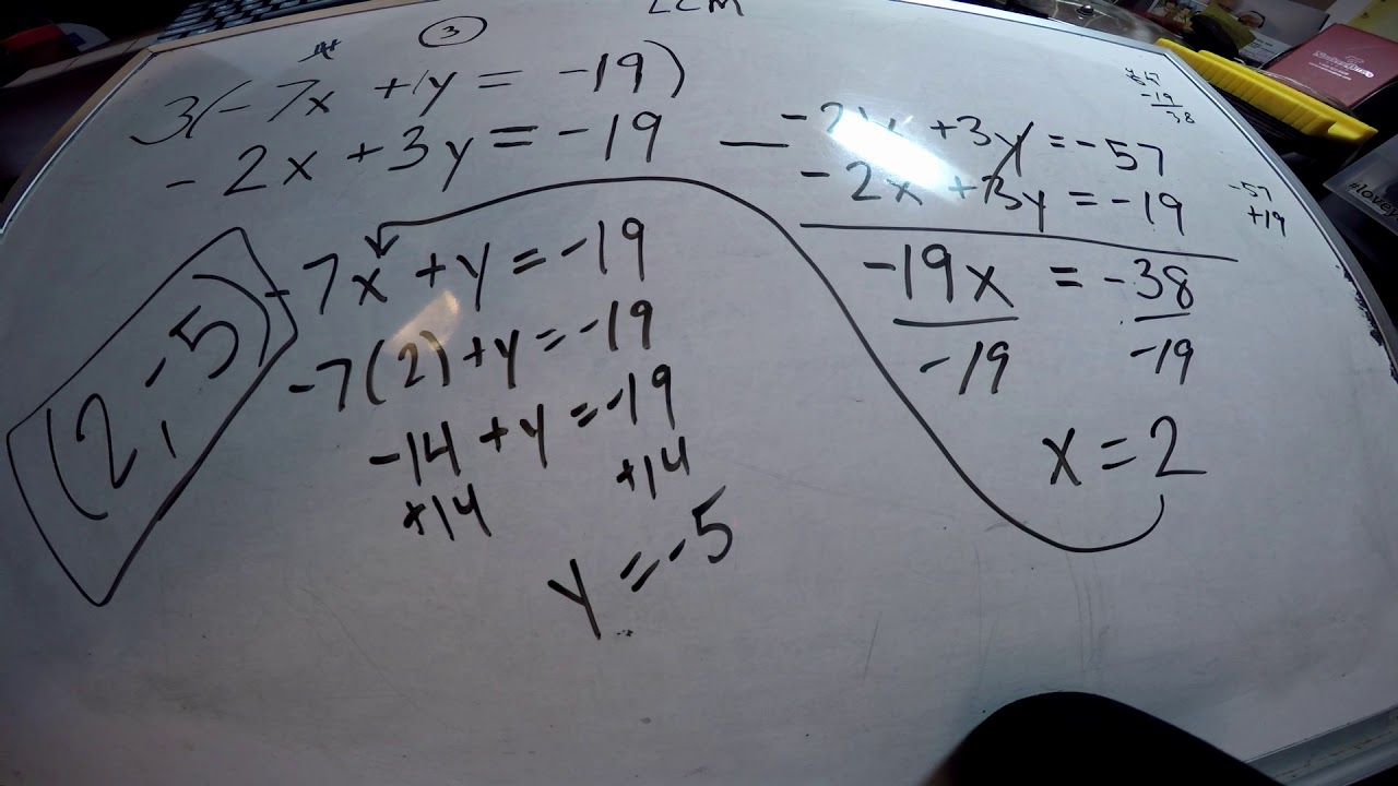 Solving Systems of Linear Equations with Multiplying - YouTube