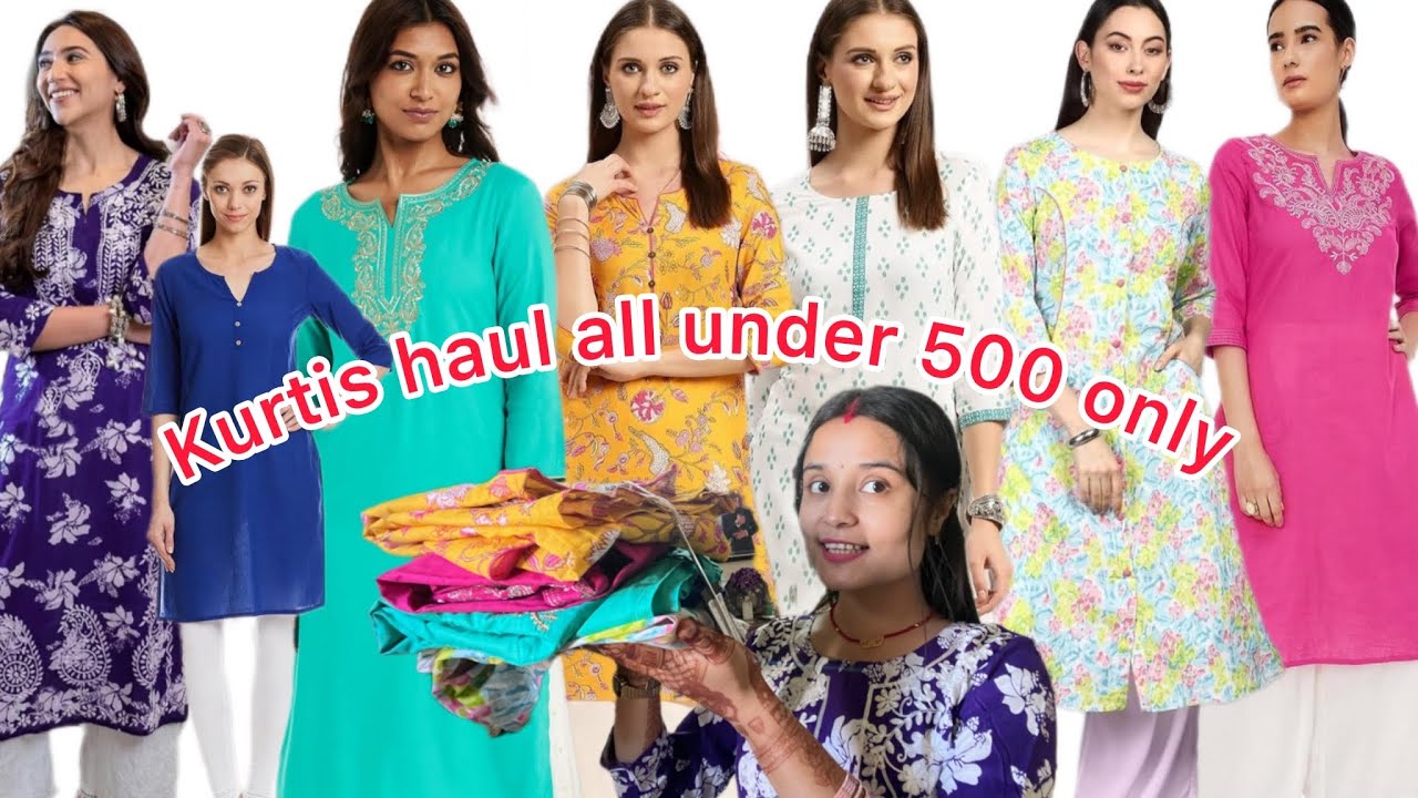Office wear Kurtis haul//all under 500 only//@amazonfashionin - YouTube