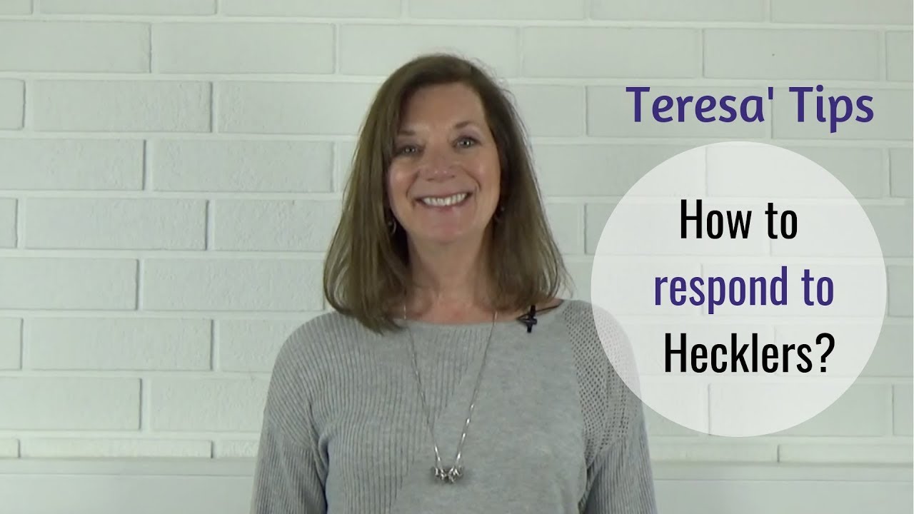 How to respond to hecklers - YouTube