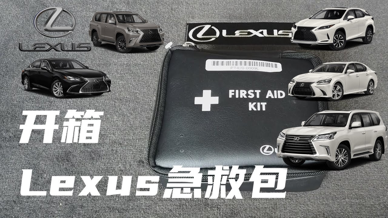 开箱美版雷克萨斯急救包 Lexus First Aid Kit 一起来看看里面都有啥 对比Hyundai现代汽车的急救包 看看谁更厚道 ...