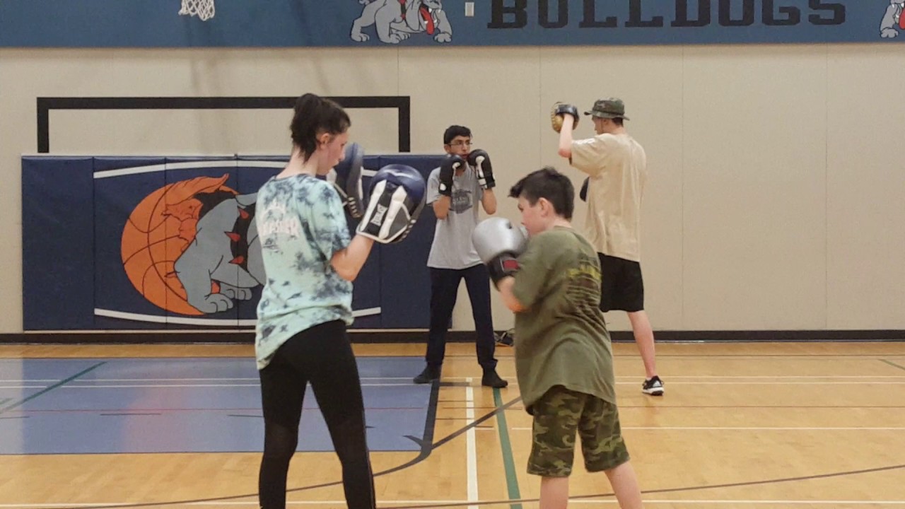 Boxing Practice at Colleen & Gordie Howe Middle School in Abbotsford ...