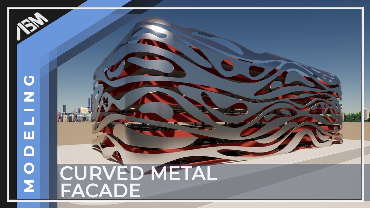 Curved Metal Facade Design in Archicad - YouTube