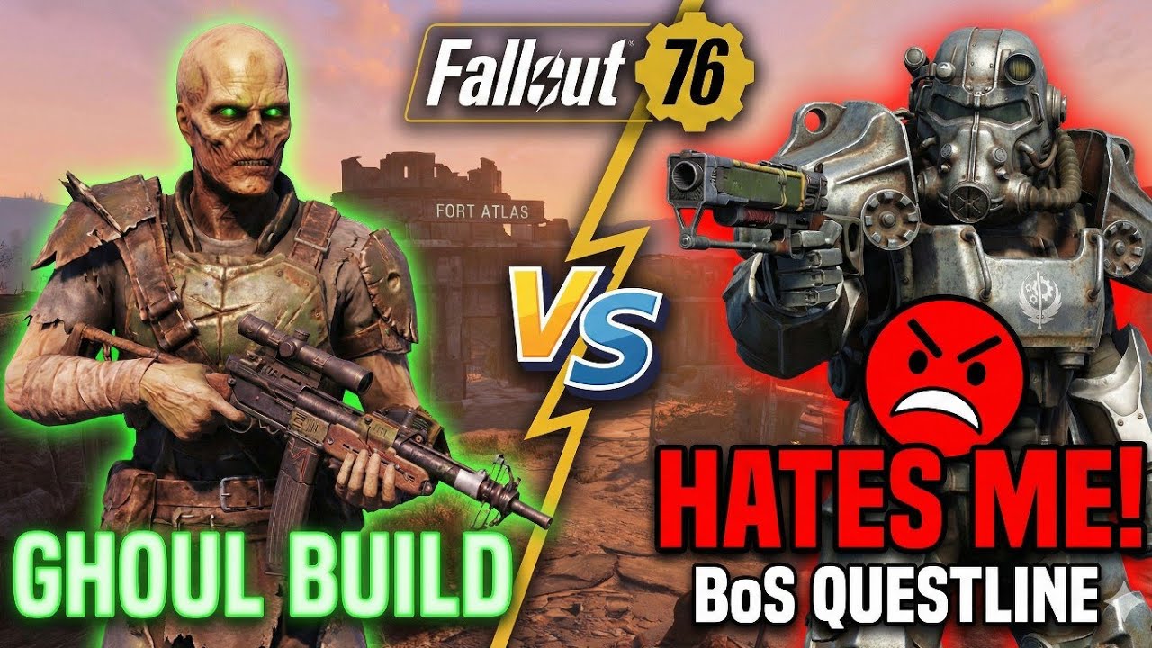 The Brotherhood Hates Me! Ghoul Build vs BoS Questline | Fallout 76 ...