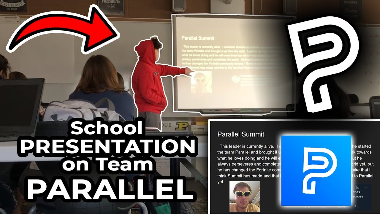 Kid Does School Presentation on Parallel (Fortnite Team) - YouTube