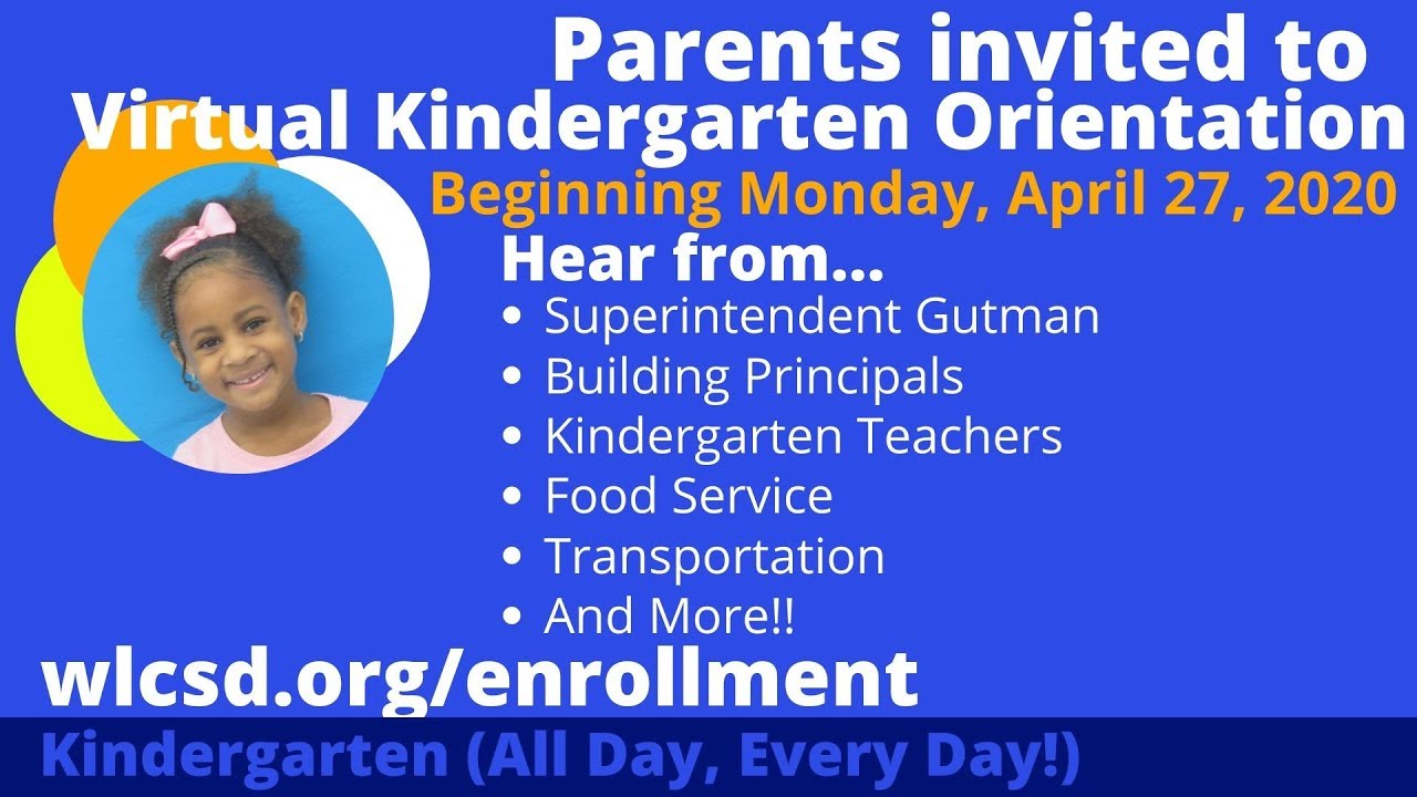 Virtual Kindergarten Orientation 2020-21 School Year - YouTube