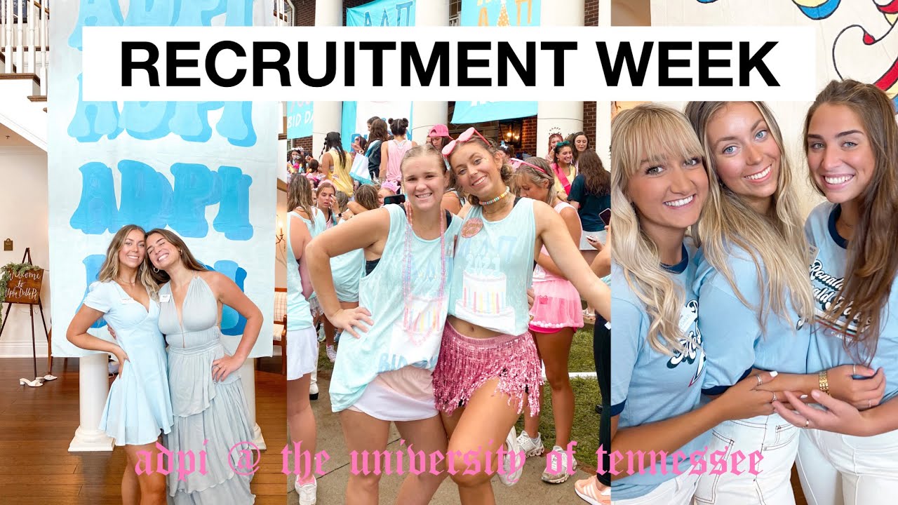 SORORITY RUSH WEEK VLOG + bid day | alpha delta pi at the university of ...