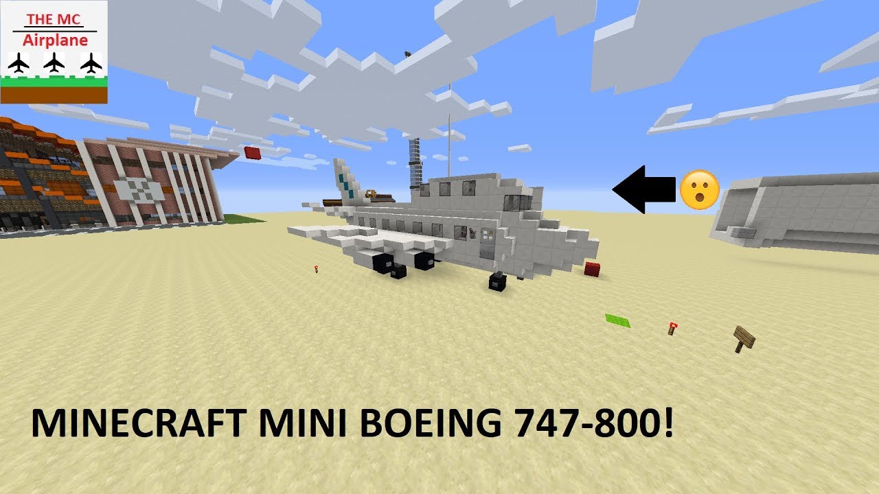 Minecraft Mini Boeing 747 - YouTube