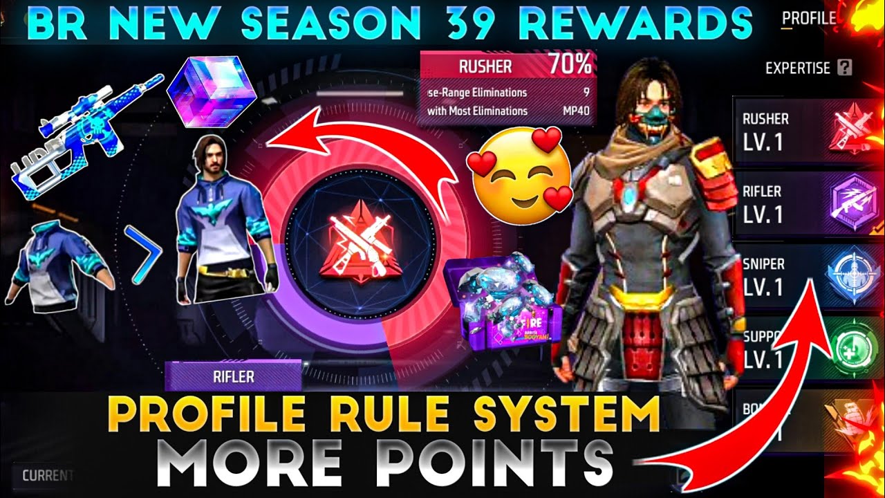 FREE FIRE NEW RULE SYSTEM BENEFITS | FREE FIRE BR S39 REWARDS | FREE ...