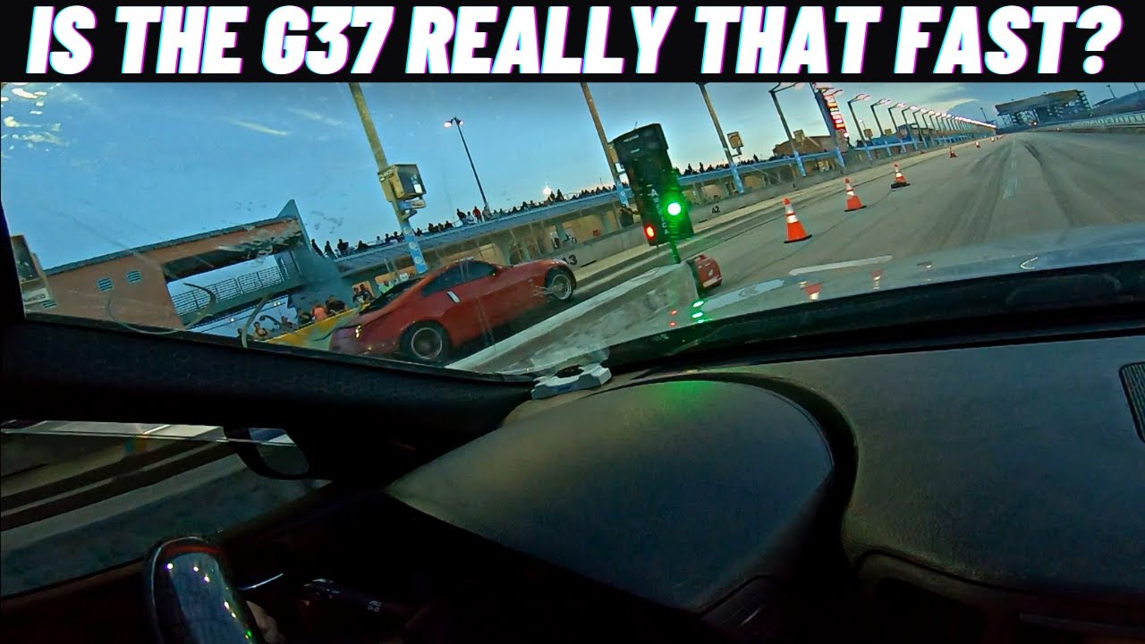 G37 Drag Race! - YouTube