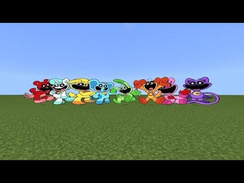 Poppy playtime 3 smiling critters addons minecraft mod #addons - YouTube