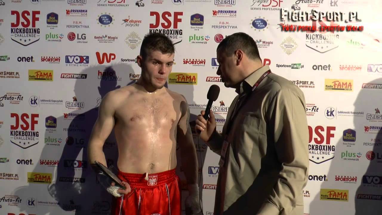 Maciej Garbaczewski po walce na DSF Kickboxing Challenge "Polska vs ...