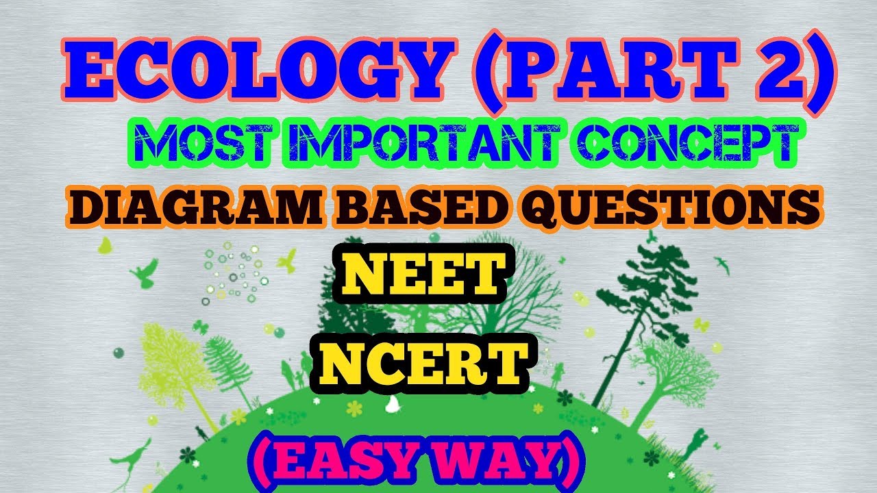ECOLOGY- PART 2 (EASY WAY) / MOST IMPORTANT DIAGRAM BASED QUESTIONS ...