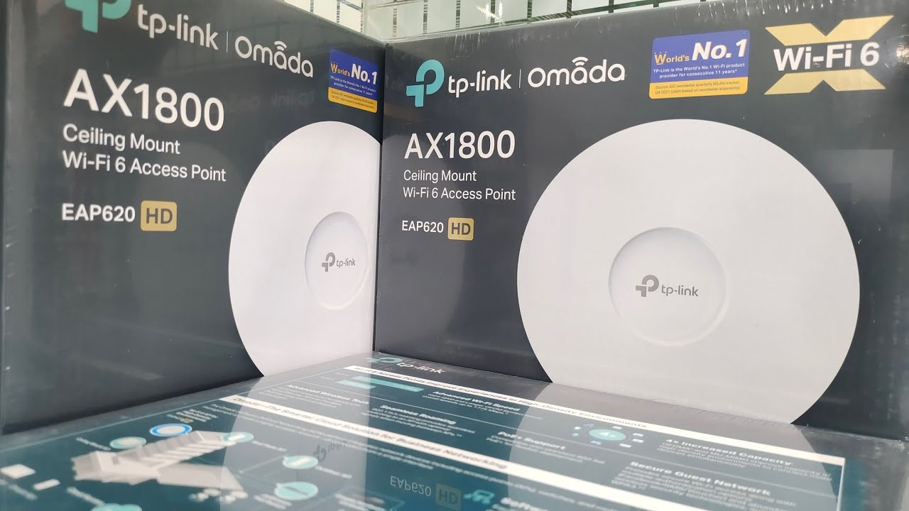 TP-Link EAP620 HD AX1800 WiFi 6 Wireless Dual Band Ceiling Mount Access ...
