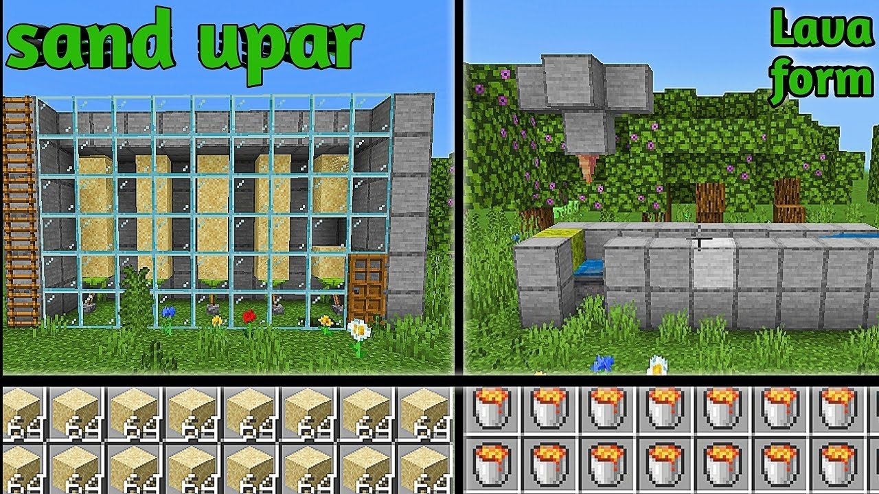 How to Build Efficient Sand & Lava Farms in Minecraft Bedrock Edition ...