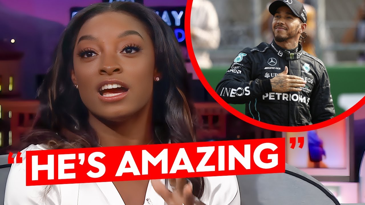 Lewis Hamilton IMPRESSES Simone Biles After Grand Prix WIN.. - YouTube