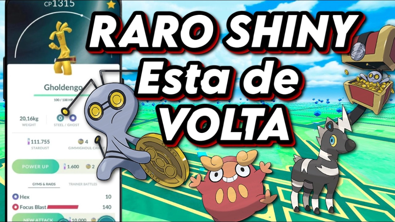 RARO SHINY VOLTOU ! SHINY Gimmighoul EVENTO ANO NOVO LUNAR no POKÉMON ...
